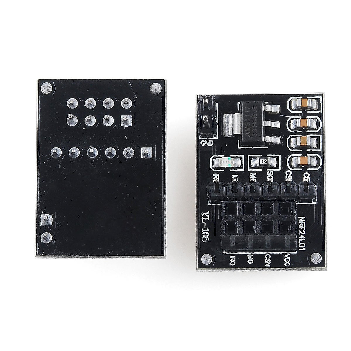 Makerfire 4pcs NRF24L01+ Breakout Adapter with on-board 3.3V Regulator for NRF24L01+ Wireless Module