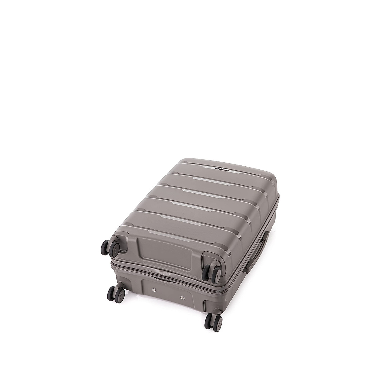 Rockland Pasadena Hardside Spinner Wheel Luggage, Silver, 19", 23", 27"