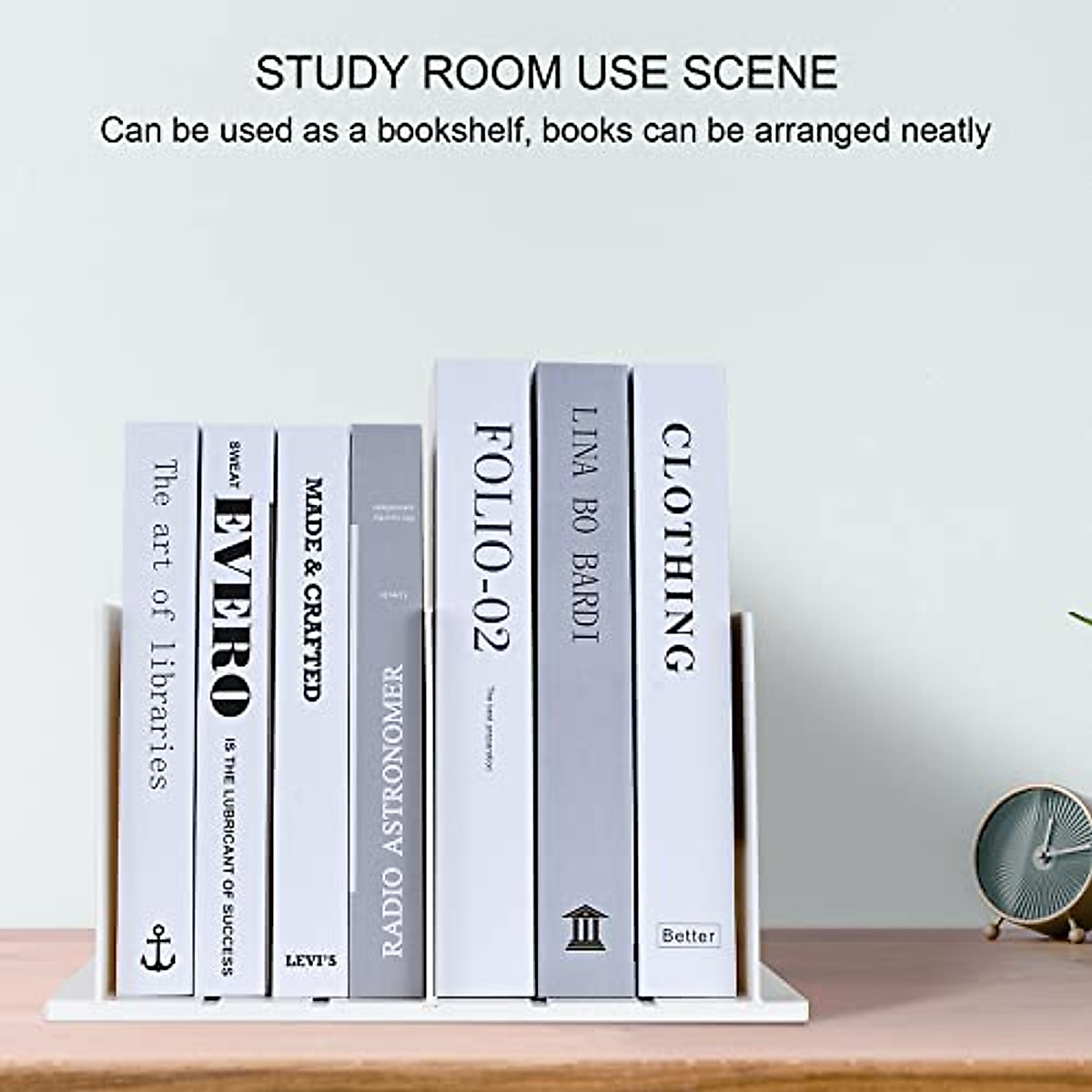 XCELLENT GLOBAL XG Purse Organizer for Closet,Plastic Shelf Dividers Organizer for Vertical Purse Handbag Sweater Shirts in Pantry Bedroom 2 Sets White HG649