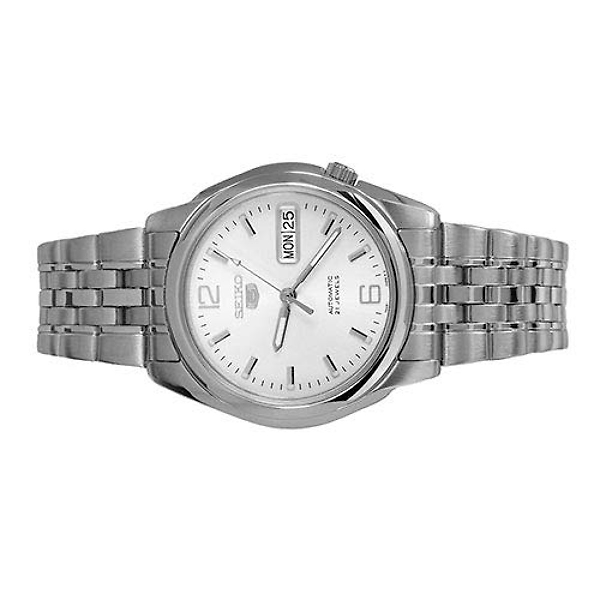 SEIKO Series 5 Automatic White Dial Men's Watch SNK385