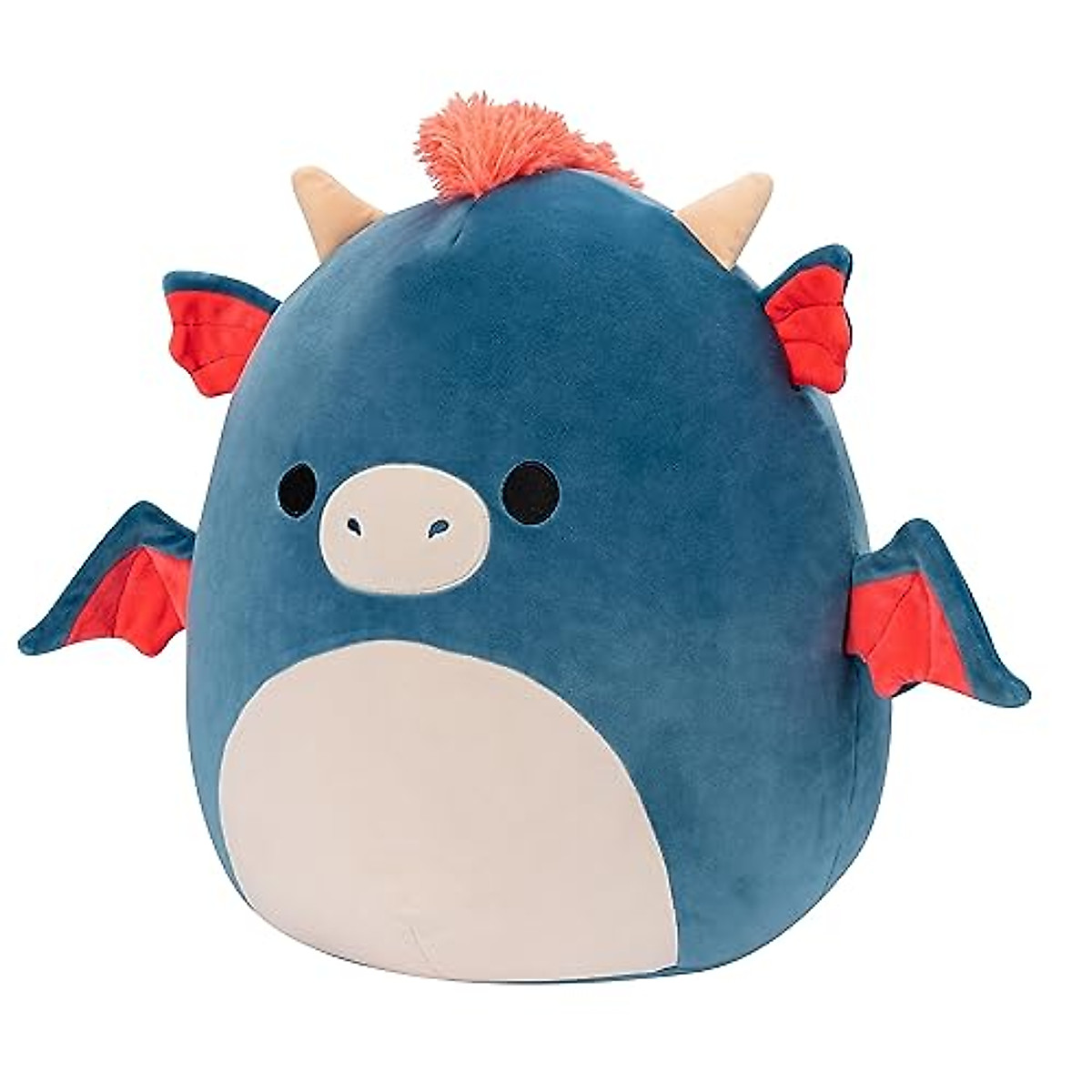 Squishmallows Original 14-Inch Carin Blue Dragon with Orange Mane - Large Ultrasoft Official Jazwares Plush