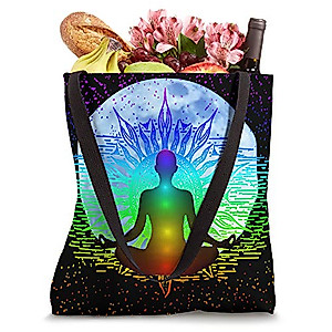 Chakra Meditation Moon Tote Bag