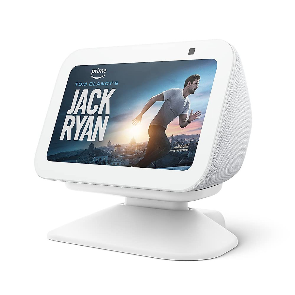 Echo Show 5 (3rd Gen) Adjustable Stand with USB-C Charging Port | Glacier White