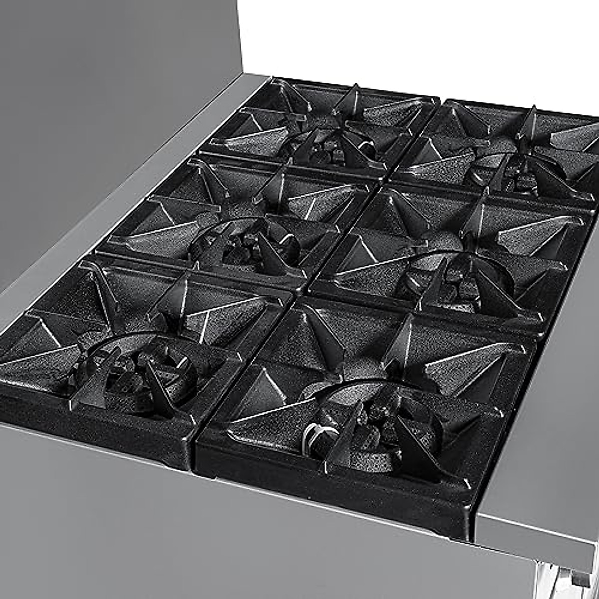 KoolMore KM-CR36-LP 36 in. 6 Burner Commercial Liquid Propane Range with Oven