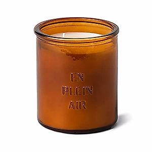 Paddywax Firefly Candle Co. En Plein Air Scented Candles with Soy Wax Blend and Reusable Glass Jar for Home Fragrance and Aromatherapy Ideal for Gifting - 10 Ounce, Amber Woods