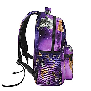 Gelxicu Cute Cat Backpack Cute School Bags Laptop Casual Bag Animal Backpack Casual Daypack School Bag