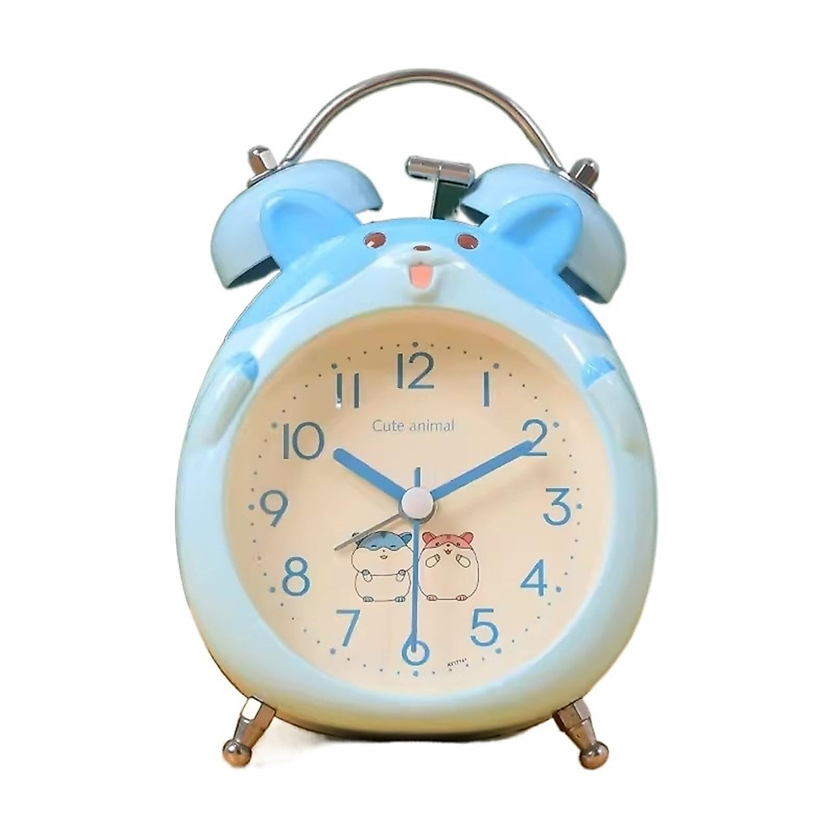 GRFIT Alarm Clocks 5 inches Cute Loud Alarm Clock for Kids, with Night Light Battery Operated for Living Room Bedroom Bedside Desk Bedside Clock (Color : 1)