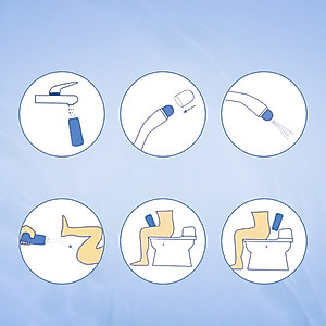 Peri Bottle for Postpartum Care, Portable Bidet for Travel Collapsible & Expandable Handheld Personal Bidet/Personal Hygiene Cleaning, 550ml (Blue)