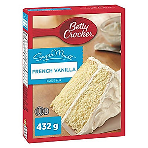 Betty Crocker Super Moist French Vanilla Cake Mix 432 Grams / 15.25 Oz - 4 Packs