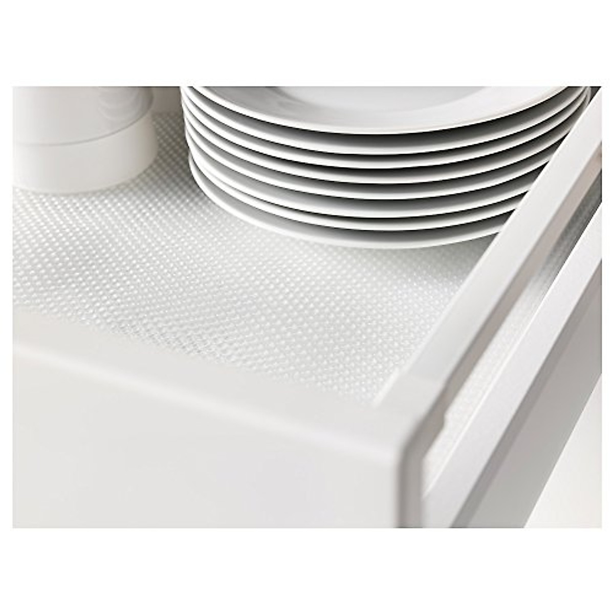 VViViD Non-Slip Rubberized Plastic Mesh Shelf and Drawer Liner Non-Adhesive Sheets (12 Inch x 20ft, White)