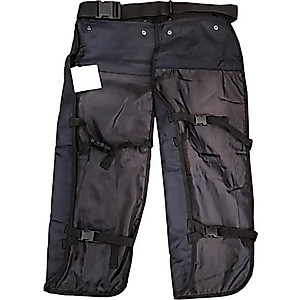 FORESTER Chainsaw Apron Chaps with Pocket & Adjustable Belt (37" Grey)