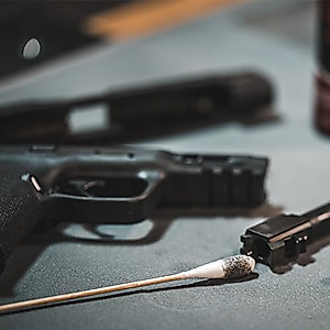 Tipton 400ct Tipton Power General Cleaning Tip Swabs with Reliable Cotton Construction and 3.5" Bamboo Handle for Gun Cleaning and Maintenance