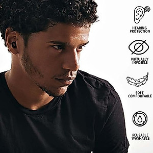 ORANDNOT Ear Plugs for Noise Reduction NRR 33dB, Soft Silicone Ear Plugs for Sleeping Noise Cancelling, Concerts, Motorcycle, Travel & Noise Sensitivity, 8 Ear Tips in XS/S/M/L (Black)