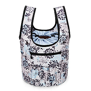 CURMIO Knitting Tote Bag, Yarn Project Wristlet Bag with Drawstring for Knitting Needles, Crochet Hooks and Supplies, Dandelion (Bag Only)