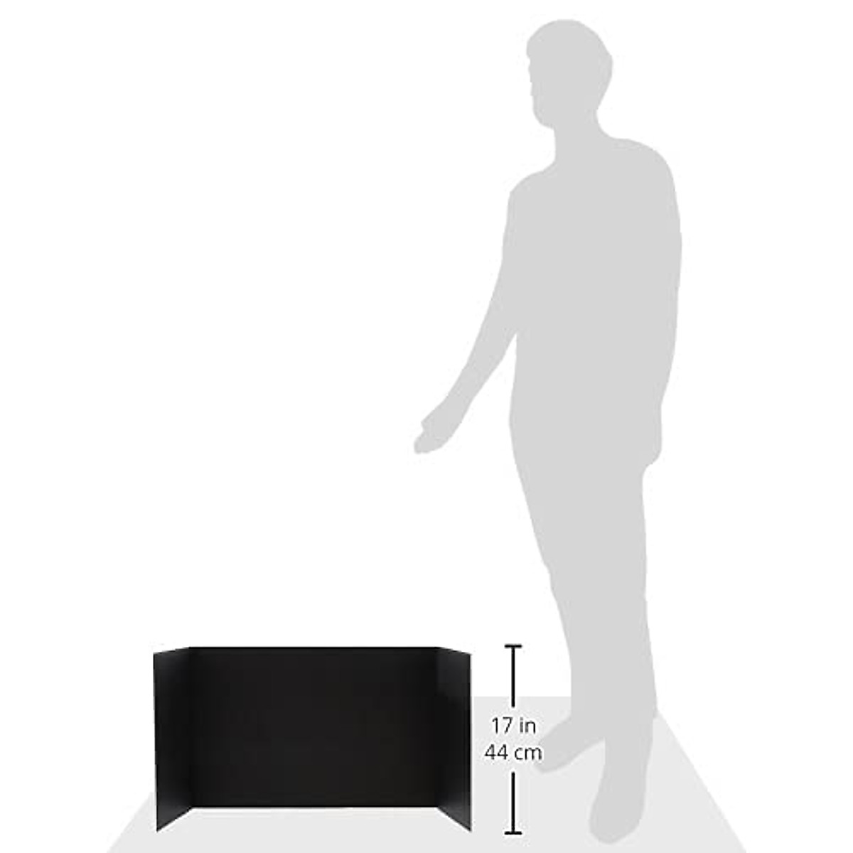 Pacon Privacy Boards, Black, 48" x 16", 4 Boards (3791)