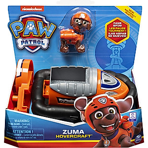 Paw Patrol, Zuma’s Hovercraft Vehicle with Collectible Figure, for Kids Aged 3 and Up