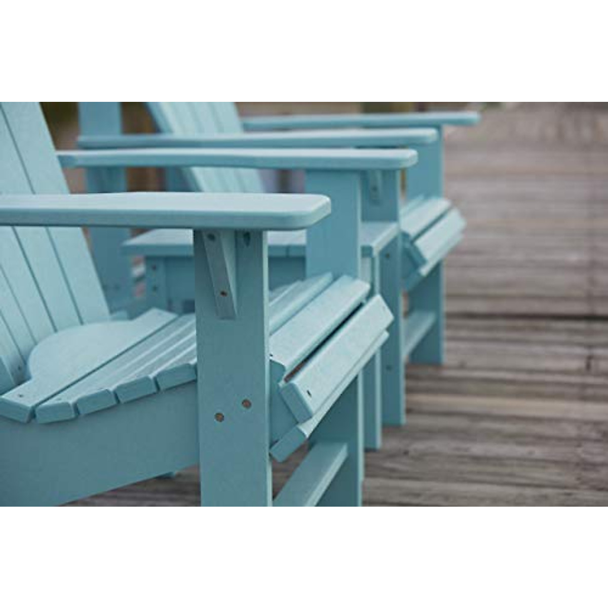 CR Plastic Products Outdoor Upright Adirondack Aqua
