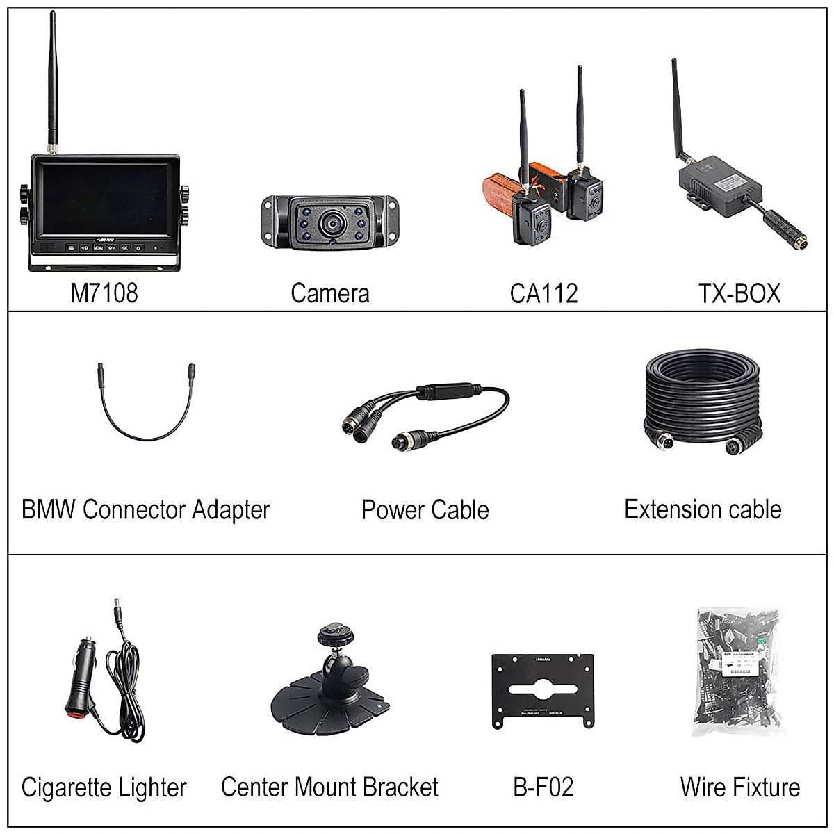 Haloview 7'' 720P Wireless Range Dominator System RD7 MAX