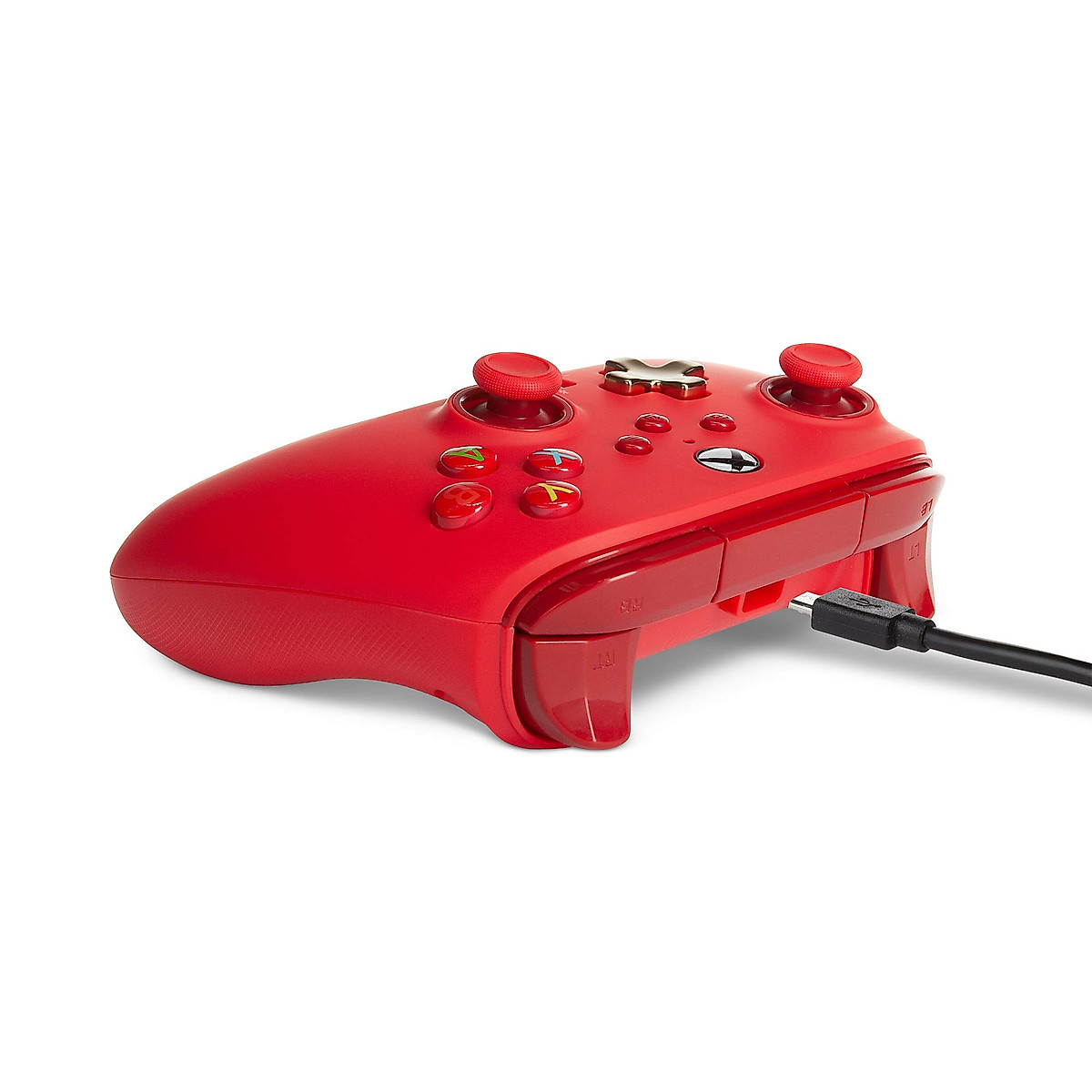 PowerA Enhanced Wired Controller for Xbox Series X|S - Red, Detachable 10ft USB Cable, Mappable Buttons and Rumble Motors, Officially Licensed for Xbox