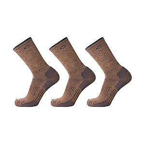 point6 37.5 Hiking Essential Light Crew 3-Pack (as1, alpha, l, regular, regular, Grey)