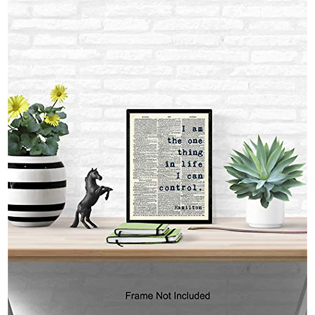 Inspirational Quote Wall Art Decor Poster -8x10 Motivational Home Decoration for Bedroom, Office Gift, Broadway Musical Play Lyrics, Entrepreneur - Unframed