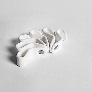 aoozleny 50PCS Clothes Hanger Connector Hooks Cascading Hangers Space Saving Organizer for Heavy Duty Cascading Hanger Extender Hooks White Plastic Hooks Closet Hanger