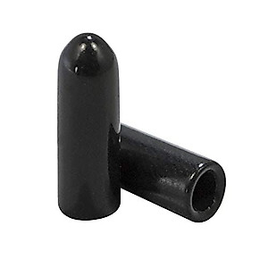 Prescott Plastics Made in USA 0.25" - 0.3125" Inch Round Vinyl Bolt Screw Protectors (4 Pack), Rubber Flexible End Cap for Metal Tubing, Fence, Glide Insert for Pipe Post and Furniture
