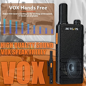 Retevis RT22P,New Version of RT22(2.0),Portable FRS Two-Way Radios,Walkie Talkies for Adults Rechargeable,1620mAh Battery,USB-C,VOX,Radio Walkie Talkie Business School Restaurant Retail(10 Pack)