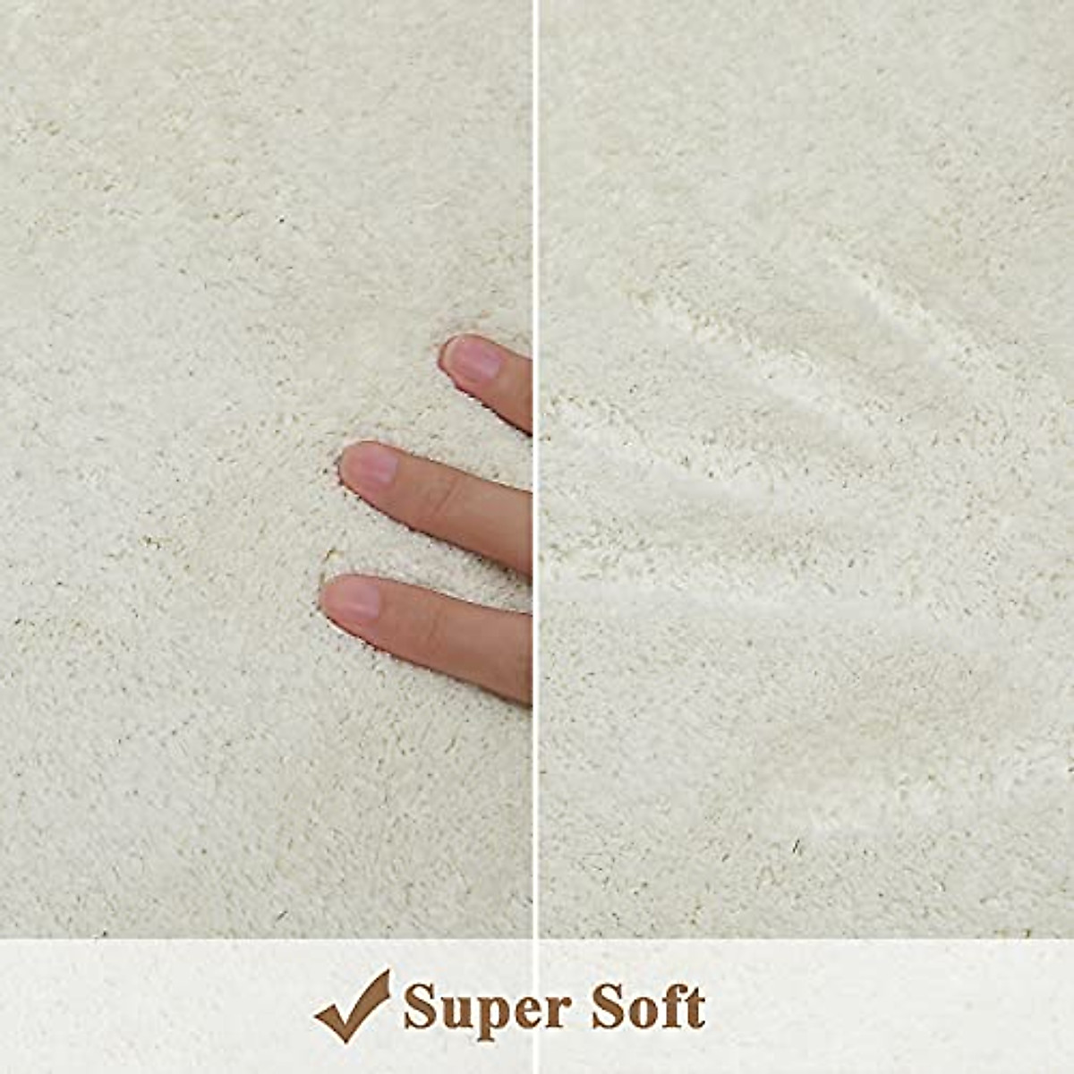 Topotdor Round Kids Play Rug Alphabet Nursery Area Rug Extra Large Soft Crawling Play Mat for Children Toddlers Bedroom (40 inch, Beige)