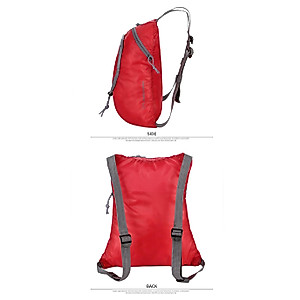 Scotry Ultra Lightweight Packable Travel Backpack, Man Women Foldable Handy Daypack for Camping Outdoor Hiking Cycling (Orange)