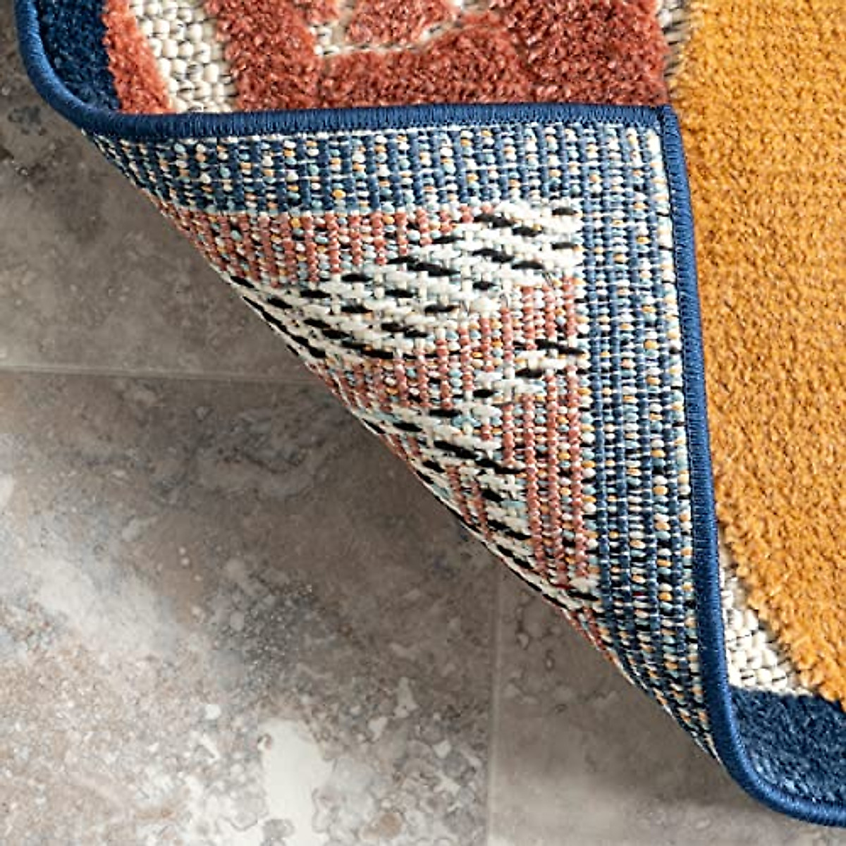 nuLOOM Crissie Coastal Sand Dollar Indoor/Outdoor Area Rug, 8' x 10', Blue