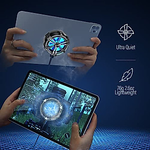 Phone Cooler, Magnetic Phone Cooling Fan for iPhone/Android/Tablet/iPad, iPhone12&13 Series MagSafe Compatible, Dual Cooling Chip Mobile Phone Radiator, Cell Phone Cooler for Gaming, Live Stream, Vlog