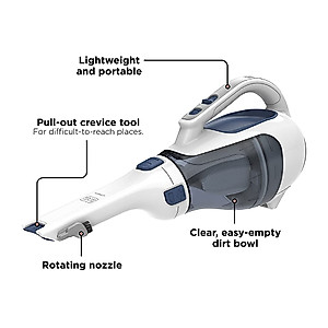 BLACK+DECKER HHVI325JR22 Dustbuster Cordless Lithium Hand Vacuum, Ink Blue