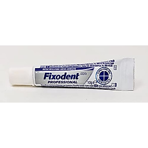 Fixodent Professional Denture Adhesive Cream 10g, Travel Size (Pack of 10)