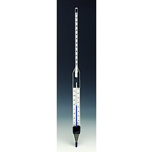 SafetyBlue Precision Hydrometer ASTM S557HL-14 59/71 API / 0/150°F Thermometer with NIST Certificate