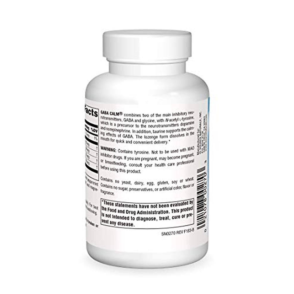 Source Naturals Serene Science, GABA Calm Quick Dissolving Peppermint Flavor - 120 Lozenges