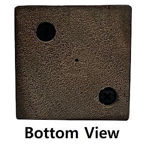 Elegent Upholstery Short Low Profile Wood Square Sofa Furniture Legs 1" Inch Height - Set of 4