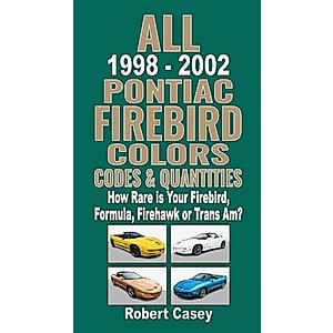 All 1998-2002 Pontiac Firebird Colors, Codes & Quantities: How Rare is Your Firebird, Formula, Firehawk or Trans Am?