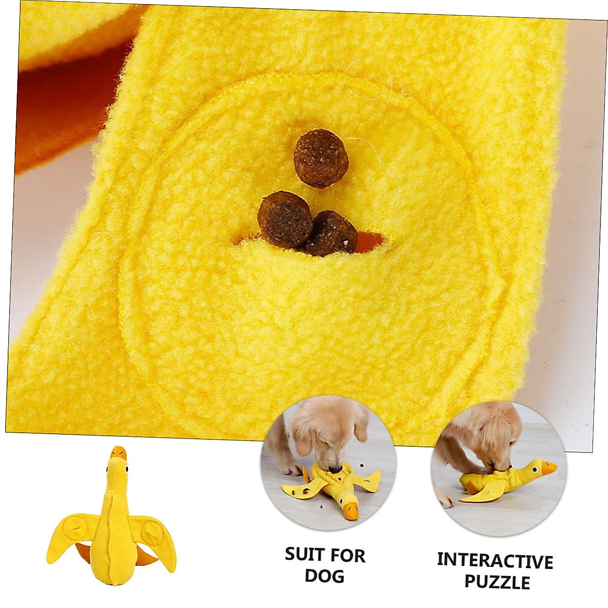 BCOATH Multifunctional Dog Chew Toy Squeaky Pet Molar Toy Interactive Plush Puppy Doll Stuffed Animal for Aggressive Chewers and Teething Puppies