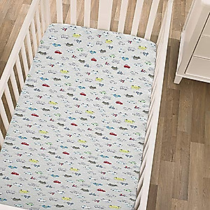 Carter's Busy Cars and Bikes Super Soft Fitted Crib Sheet