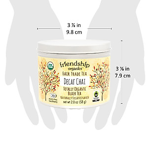 Friendship Organics Decaf Chai Tea Bags, Organic and Fair Trade 20 count