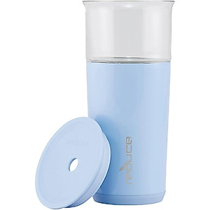 REDUCE Aspen Insulated Glass Tumbler, 20 Oz, 2-Pack (Glacier Blue/Lilac Bud)