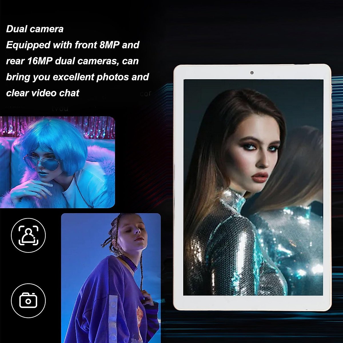 10.1 Inch Android Tablet, Android 11.0 Tablets, 5G WiFi 4GB 64GB 256GB Expandable Storage, 1920 * 1200 10.1 HD Display, 8+16MP Dual Camera and Speaker, MT6735 Octa Core CPU (Green)