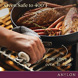Anolon Advanced Home Hard-Anodized Nonstick Skillets (8.5-Inch, Onyx)