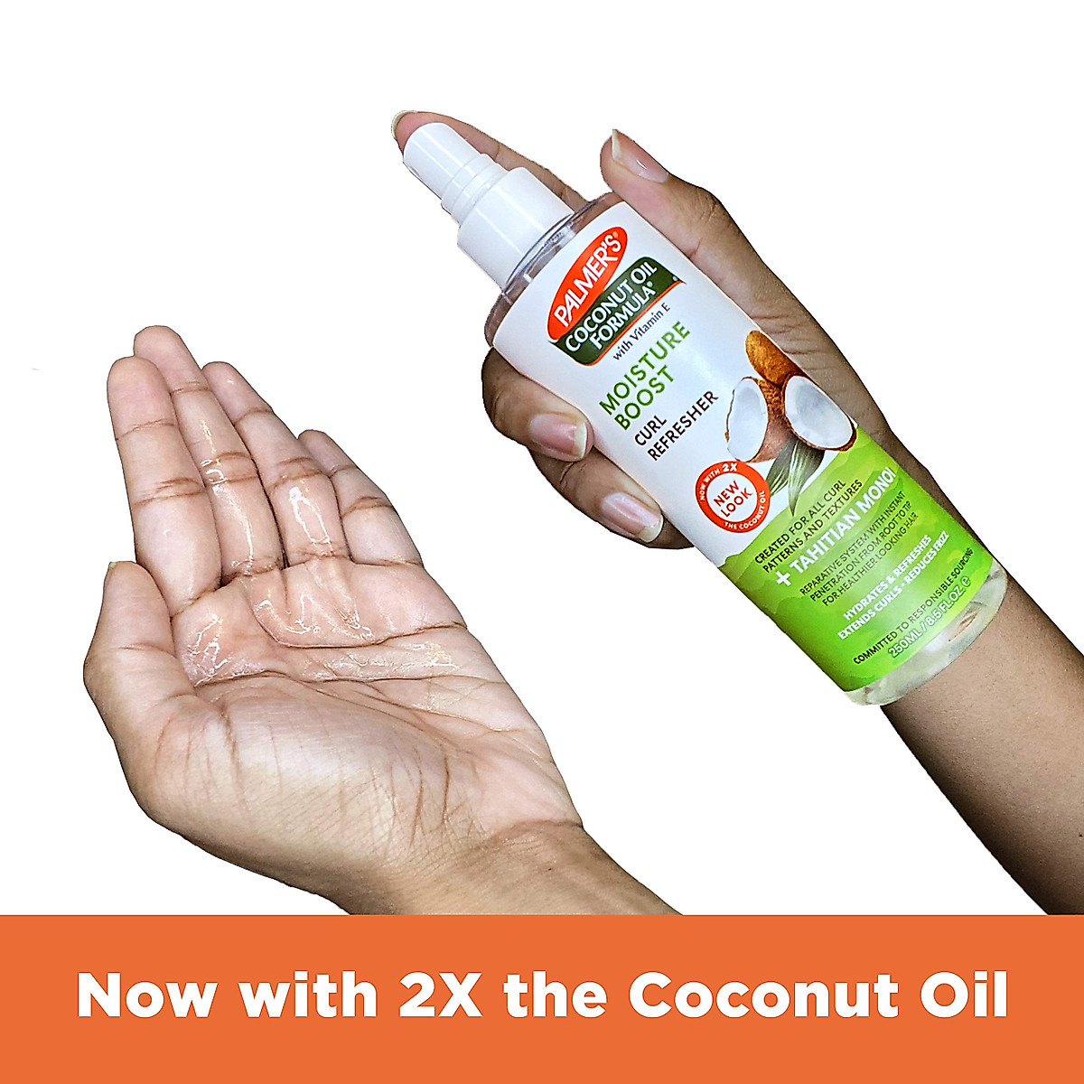 Palmer's Coconut Oil Formula Moisture Boost Curl Refresher Spray, 8.5 Ounce