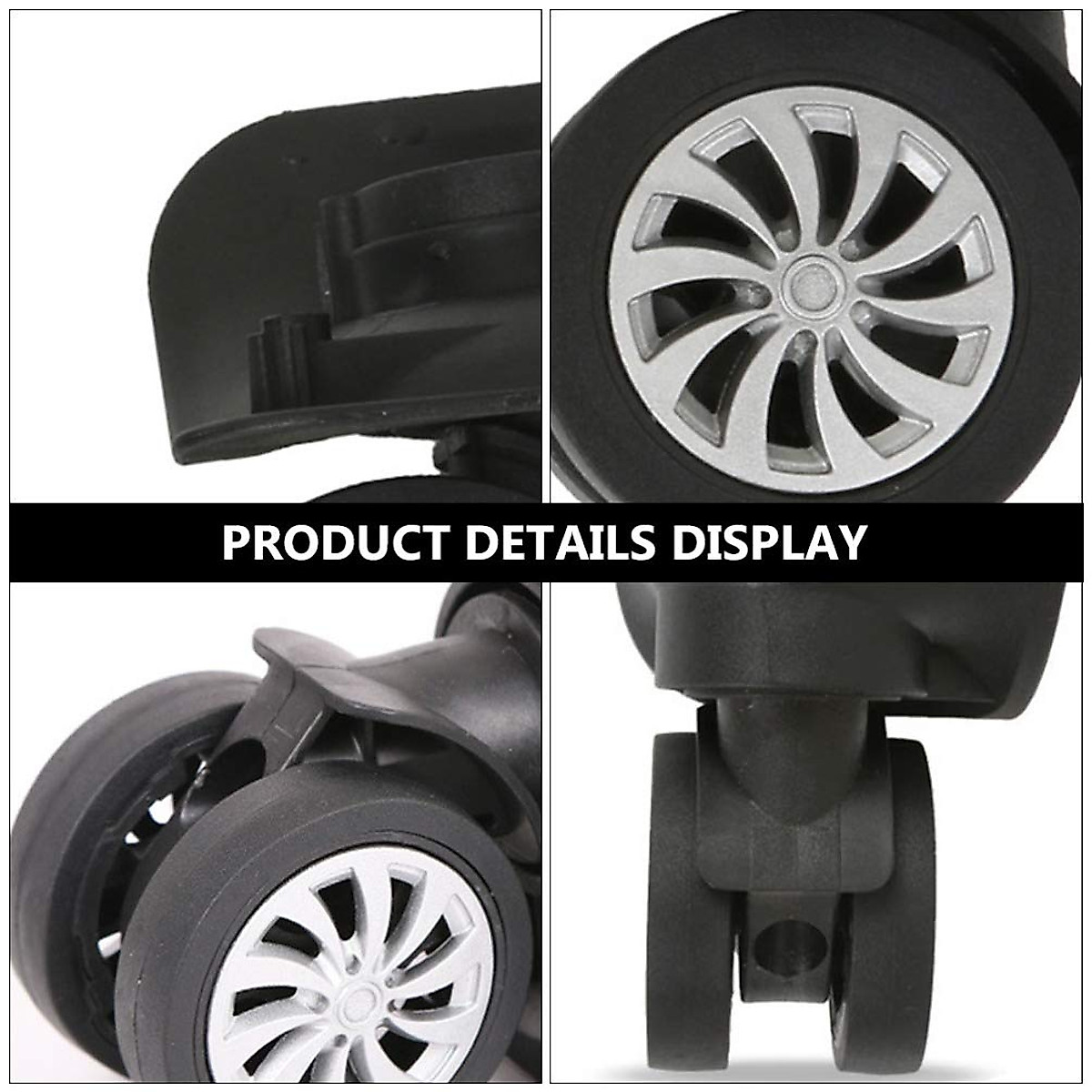 BESPORTBLE 4pcs Luggage Suitcase Caster Wheels Swivel Wheel Replacement Luggage Travel Suitcase Wheels Plastic Bearings Repair Set for Luggage Kits