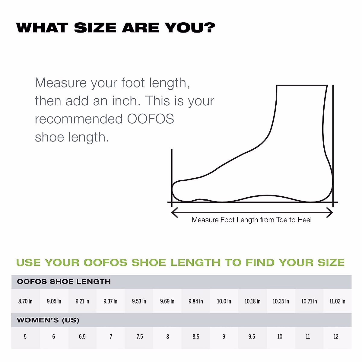 OOFOS OOmg Low Shoe, White & Black - Women’s Size 8 - Lightweight Recovery Footwear - Reduces Stress on Feet, Joints & Back - Machine Washable