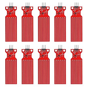 10Pcs Rain Water Level Sensor Module DC 3V-5V 20mA Level Liquid Surface Depth Height Detection Sensor Module for Raspberry Pi