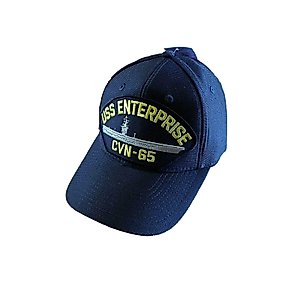 USS Enterprise CVN-65 Navy Ship HAT U.S Military Official Ball Cap U.S.A Made