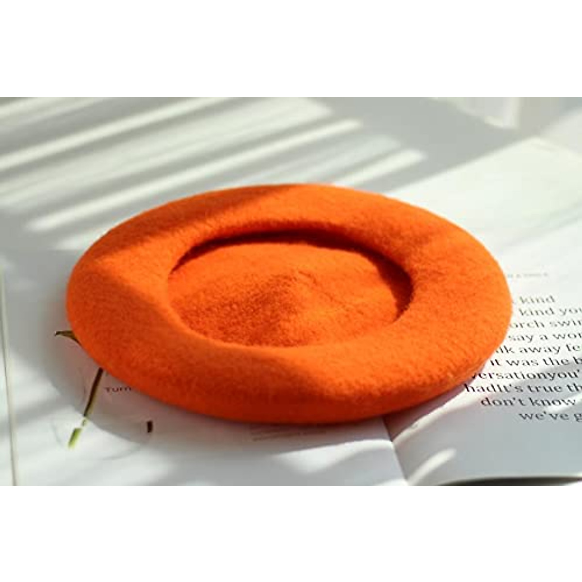 Yuri Japan Fruits Orange Peach Beret Cute Lolita Girl Hat Painter Cap Accessories for Women Gift (orange)